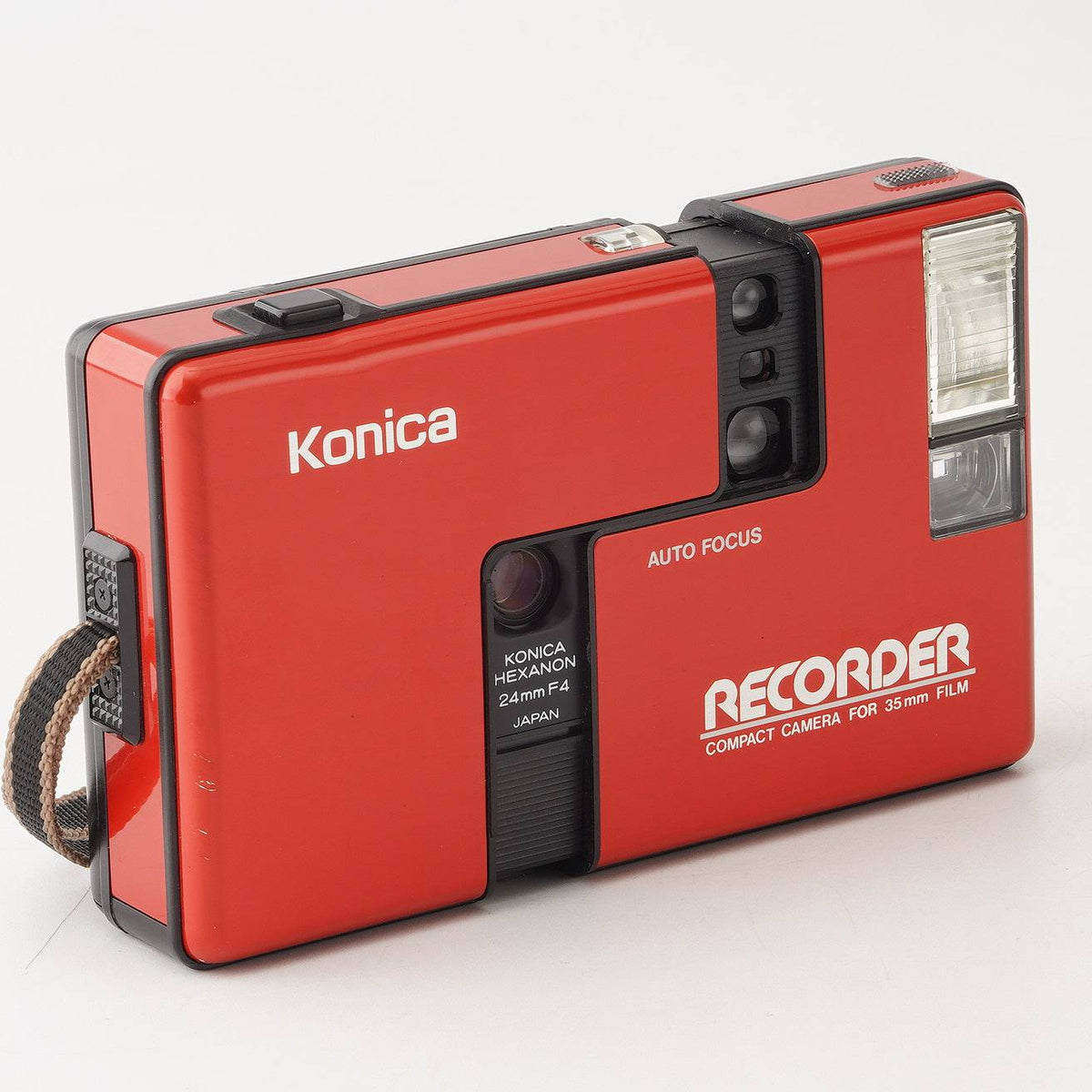 Konica Auto Focus Recorder Hexanon 24mm f/4 red – Natural Camera / ナチュラルカメラ